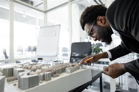 Premium Photo Professional Man Architect Solving Engineering Problems