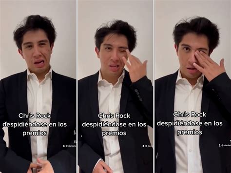 Дэниел Соса пародирует реакцию Криса Рока после того как Уилл Смит дал ему пощечину Infobae