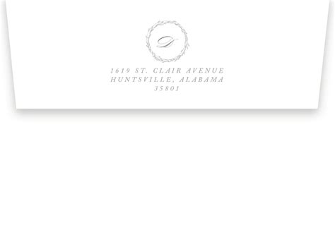 Hannah Return Address Printing Salt Paperie