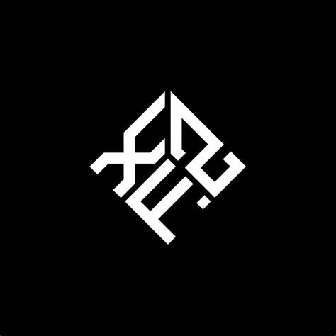 Xfz Letter Logo Design On Black Background Xfz Creative Initials