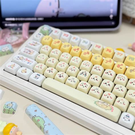 Usagi Keycap Soa Perfil 148 Teclas Pbt Sublimación De Cinco Caras Alice