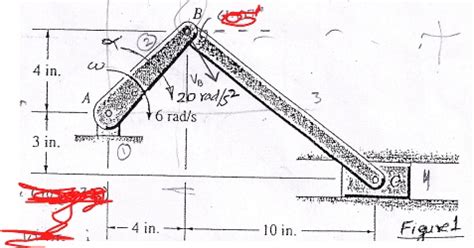 SOLVED Determine The Velocity And Acceleration At Point C On Link Slider For The Mechanism