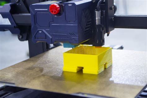 3d Printer Printing Object Close Up Process Creating Three Dimensional