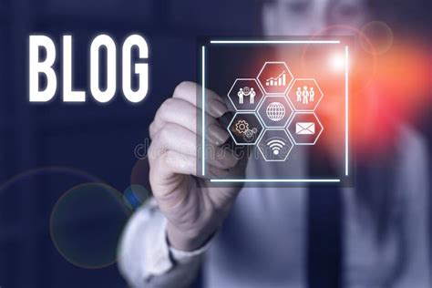 Word Writing Text Blog Business Concept For Regularly Updated Website Web Page Run By