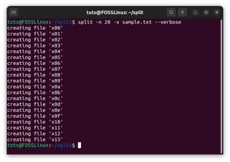 Bash Split Command Explained With Examples Foss Linux