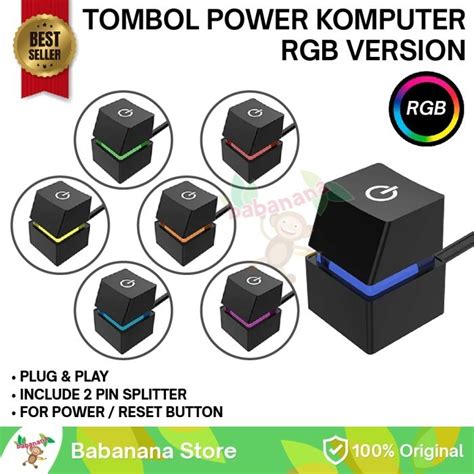 Jual Kabel Rgb Front Switch Power Reset Button For Pc Cpu Komputer Tombol Shopee Indonesia