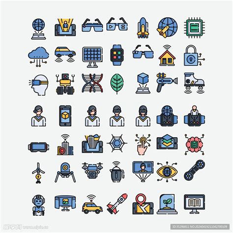 Ai矢量科技图标集合图片设计图 广告设计 广告设计 设计图库 昵图网