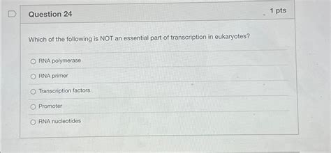 Solved Question 241 ﻿ptsWhich of the following is NOT an | Chegg.com
