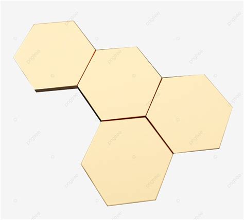 Three Dimensional Square Black Gold Stereoscopic Square Black Gold