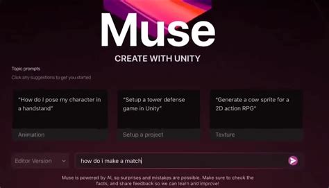 Unity Muse Przyszłość Tworzenia Gier Z Udziałem Ai Sztuczna