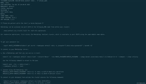 Helm部署redis高可用集群helm 安装redis Csdn博客