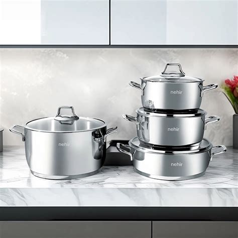 Silver Klasik 8 Parça Çelik Tencere Seti Gri Fiyatları Ve Modelleri Pazarama