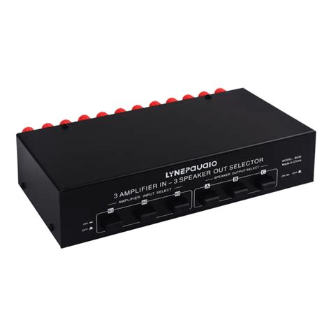 b036 3 input 3 output power amplifier and speaker switcher speaker