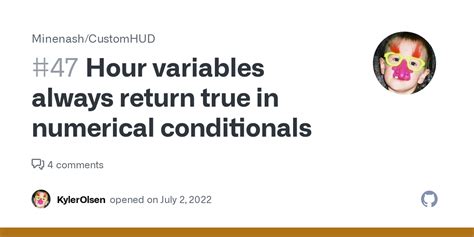 Hour Variables Always Return True In Numerical Conditionals · Issue 47