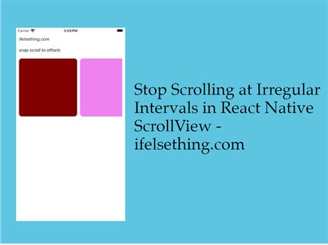 Stop Scrolling At Irregular Intervals In React Native
