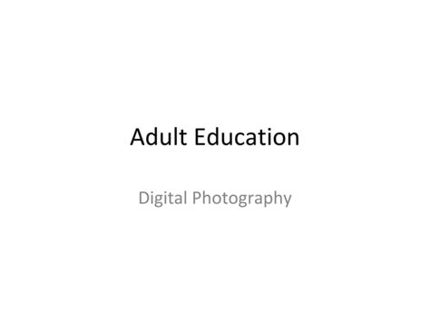 Photography Lecture Slides PPT Photo Editing Software Computer Software And Applications