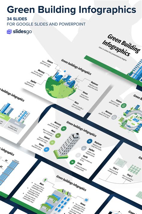 Green Building Infographics Google Slides PowerPoint