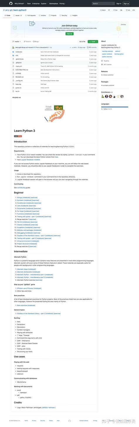 7个最佳的学习python编程的开源库 知乎