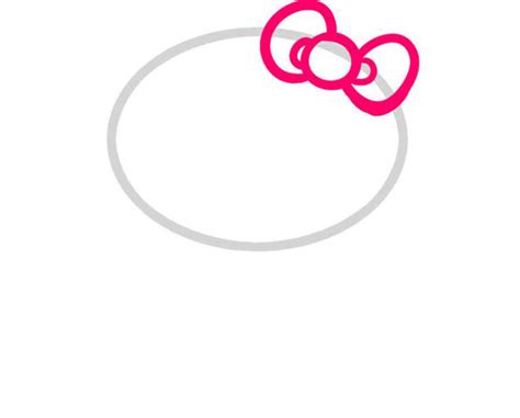 Как нарисовать Хелло Китти поэтапно карандашом