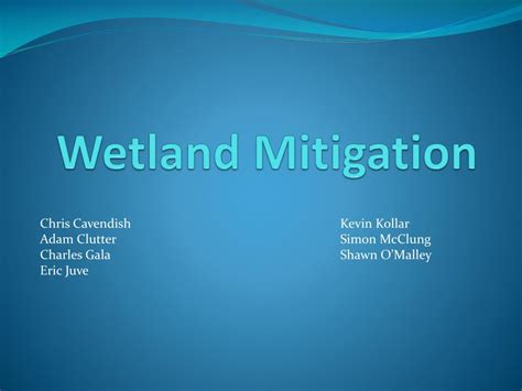 PPT Wetland Mitigation PowerPoint Presentation Free Download ID