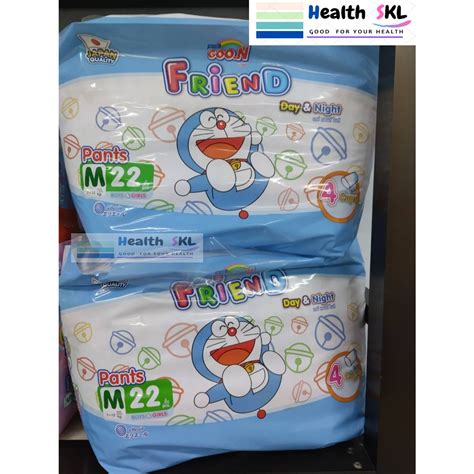 Goon M 22 Friend Diapers Pampers Diaper Pants Doraemon Pattern Size 22pcs Shopee Philippines