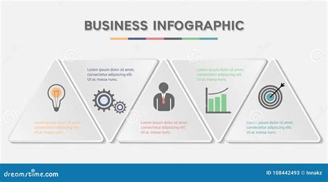 Business Infographic Template Stock Vector Illustration Of Modern Idea 108442493