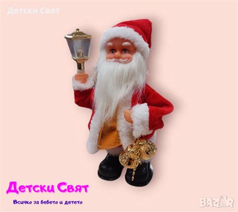 Музикален танцуващ Дядо Коледа със светеща лампа в Декорация за дома в гр Пловдив Id43317780