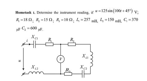 solved hometask 1 determine the instrument reading if