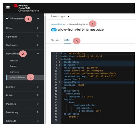 Network Policies Controlling Cross Project Communication On Openshift