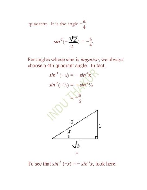 Inverse Trigonometric Functions Xii[1] Docx Physics Science