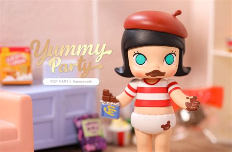 Pop Mart Molly Yummy Party Opened Blind Box Extreme Kawaii