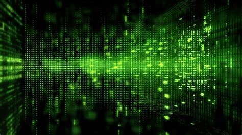Premium Photo Digital Binary Code Matrix Background