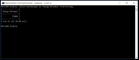 Fungsi Min Di Database MySQL Lebak Cyber