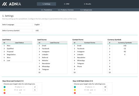 CRM Excel Spreadsheet Template Eloquens