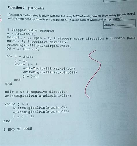 Solved Question Points Steps If A Stepper Motor Chegg
