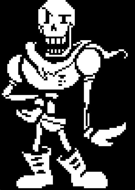 Pixilart Papyrus Ingame Sprite By Frostbula20