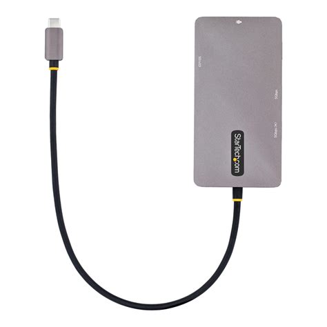 Startech Usb C Multiport Adapter Hub With Dual Hdmi And 100w Power Delivery 120b Usbc Multiport