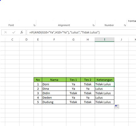 Fungsi IF IF AND Dan IF OR Di Excel APERSEA