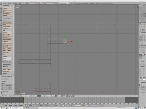 Modeling Extruding Plane Goes D Blender Stack Exchange