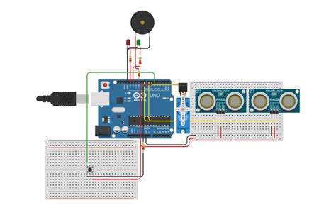 Circuit Design Automatic Door Tinkercad