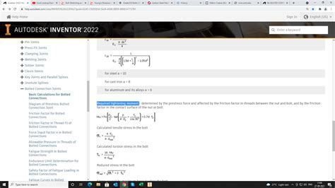 Solved Bolted Connection Tightening Moment Error Autodesk Community