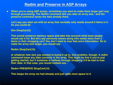 Asp Array Function List Ppt Download
