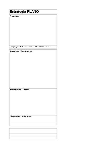 Excel Estructura Plano Pdf
