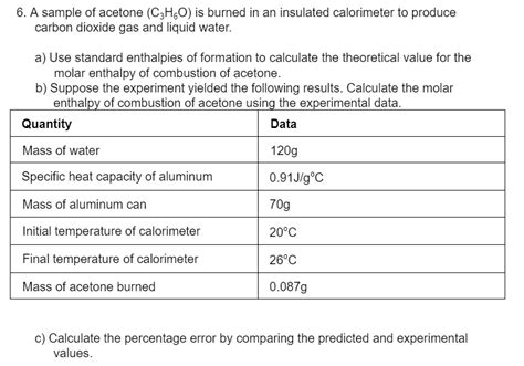 Solved Use Standard Enthalpies Of Formation To Calculate The