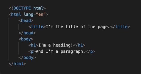 The Doctype Declaration In Html The First Line Of Code Required In
