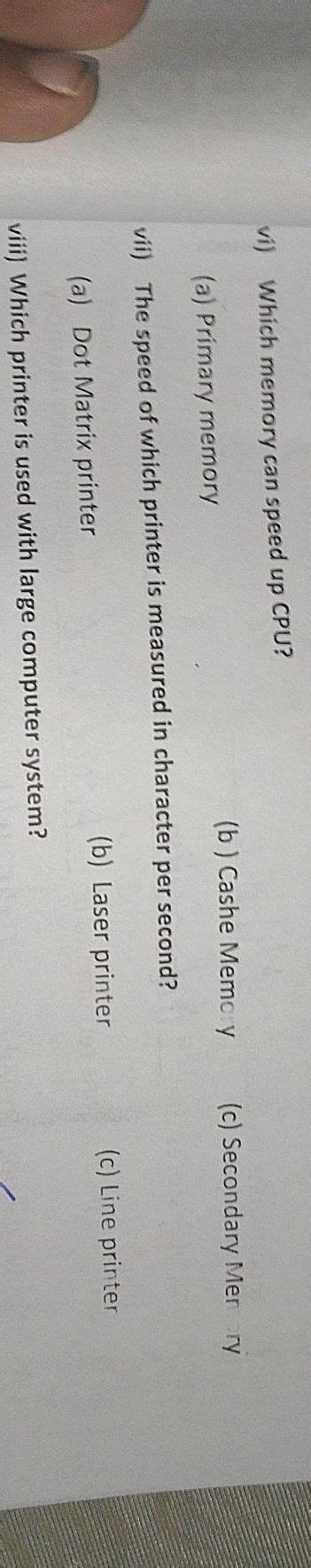 Vi Which Memory Can Speed Up CPU A StudyX