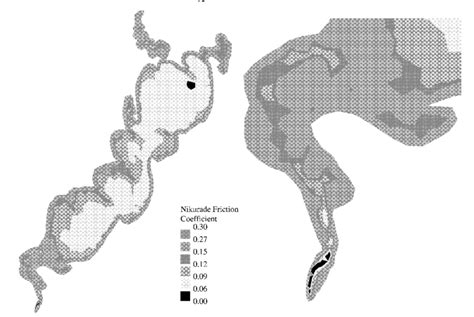 Bottom Friction Distribution For Testing The Spatially Varying Friction