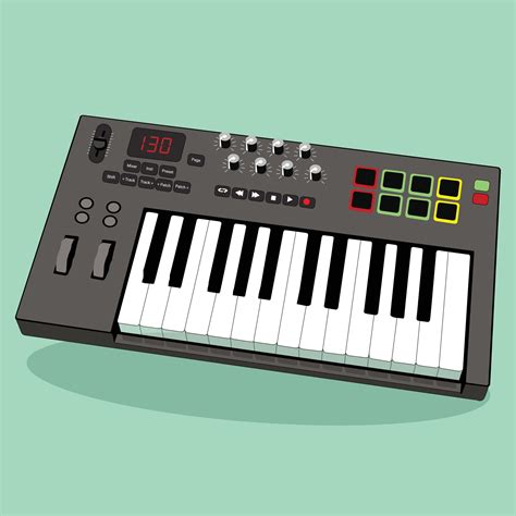 Midi Keyboard Perfect For Music Industry 2048704 Vector Art At Vecteezy