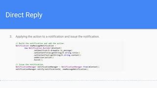 Android Notifications In Android Nougat Pptx Operating Systems Computer Software And