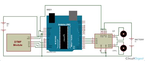 DTMF Controlled Robot Using Arduino Complete Project With Circuit Diagram C Code Video